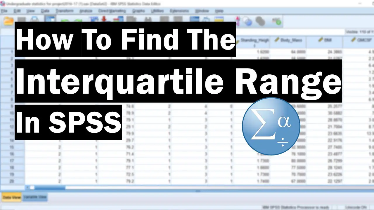 How To Find The Interquartile Range IQR In SPSS