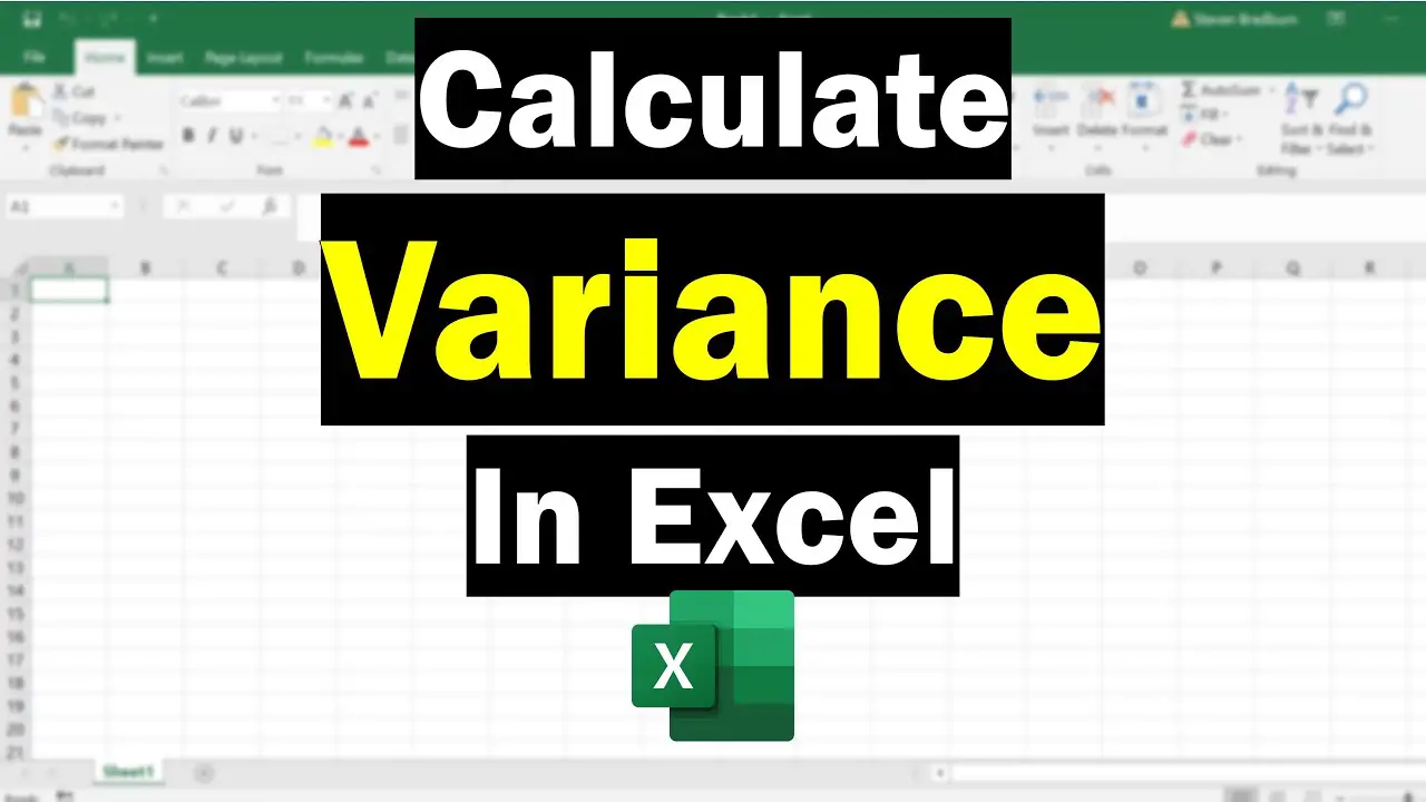 How To Calculate Variance In Microsoft Excel